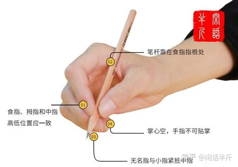 2 2、硬笔书法教程 正确握笔姿势 知乎