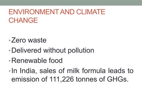 Breastfeeding A Key To Sustainable Developement Ppt