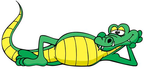 Green Alligators Clip Art Library