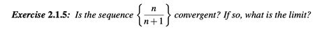 Solved Exercise 215 Is The Sequence N1n Convergent If