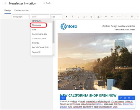 Adding A Custom Font To The Button List On Your Dynamics 365 Marketing