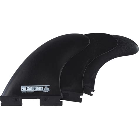 Fin Solutions Ffs Medium Black 3fin Set