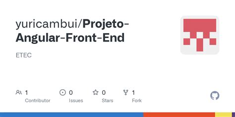 Github Yuricambuiprojeto Angular Front End Etec