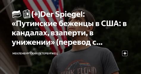 🇩🇪📰 Der Spiegel «Путинские беженцы в США в кандалах взаперти в унижении перевод с