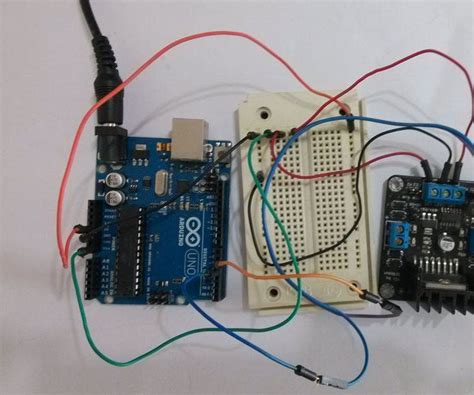 arduino通过l298n驱动直流电机 instructables