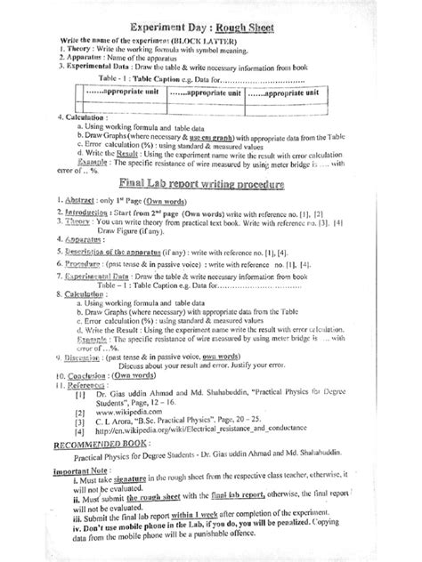 Physics 102 Lab Rough Sheet Draft Pdf