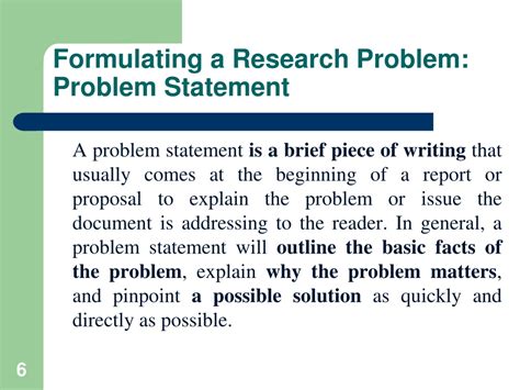 what is a problem statement in research at ronald piper blog