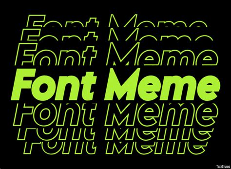 Font Meme Text Effect And Logo Design Font