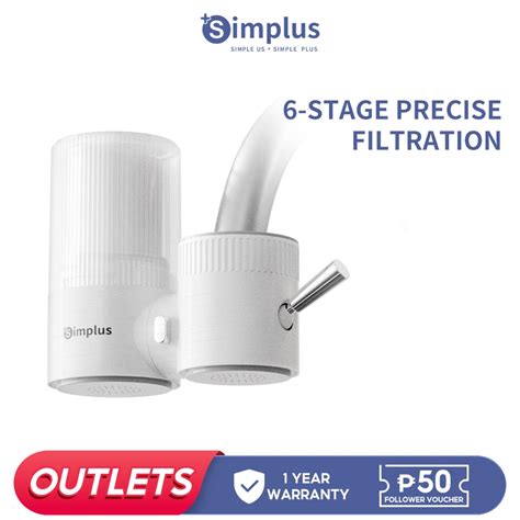 Simplus Water Purifier Tap Water Purifier 6 Stage Filtration 001µm