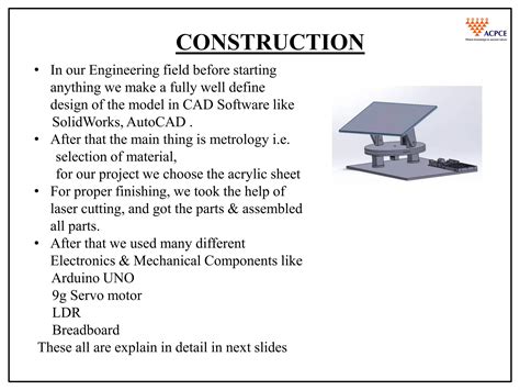 Dual Axis Solar Tracker Pptx