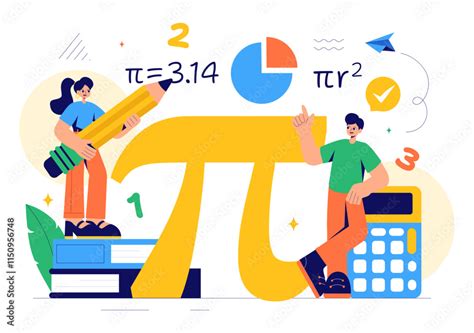 Mathematics Learning Vector Illustration Featuring School Supplies Or Stationery With