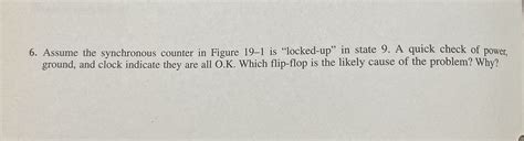 Solved Assume The Synchronous Counter In Figure Is Chegg