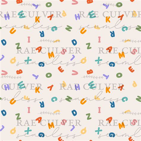 Try Fail Learn Repeat Alphabet — Raeculverseamless