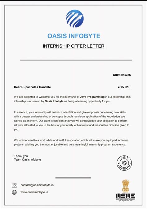 Oasisinfobyte Coding Java Programming Intern February2023