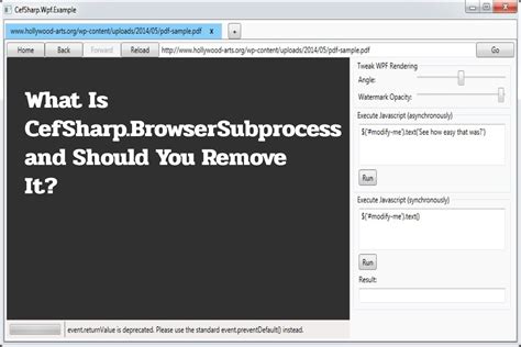 Cefsharp Browsersubprocess Exe