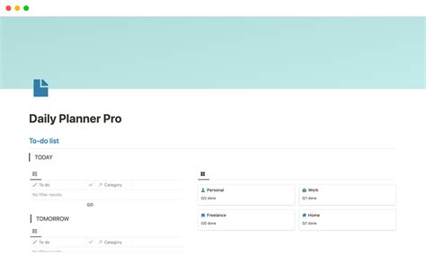 timebox daily planner notion template