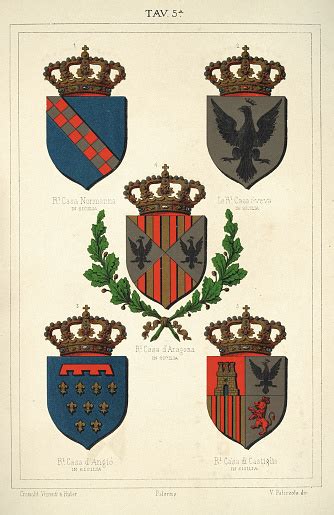 중세 방패와 상징의 종류 문장 문장 이탈리아어 시칠리아 문장에 대한 스톡 벡터 아트 및 기타 이미지 문장 체크 패턴 판화 제작물 Istock