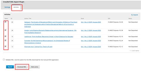 How To Activate Doi Using Ojs 3 Mitra Edukasi