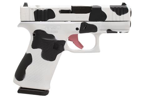 Handgun Glock 43x Mos 9mm Pistol With Cow Print Cerakote Finish 599