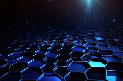 Futuristic Technology Hexagon Pattern Glowing Glossy Abstract Background Texture Background