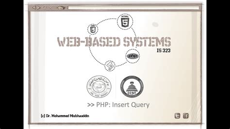 Php Insert Query Youtube