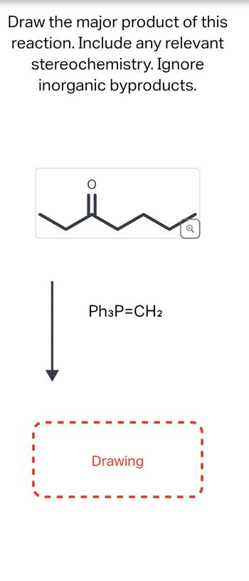 Answered Draw The Major Product Of This Reaction Include Any Relevant Stereochemistry Ignore
