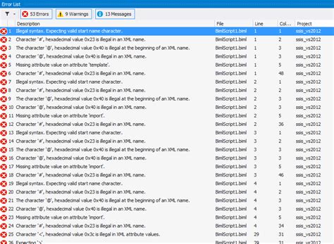 Sql Error Using Ssis Bids In Visual Studio 2012 Stack Overflow