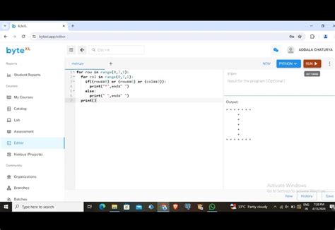 Chathurya Addala On Linkedin Here Is The Day 9 Pattern Code Using