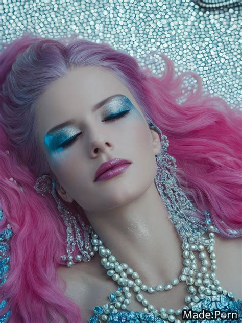 Porn Image Of Light Shiny Skin Glow Robot Fuchsia Bodypaint Mechanical Wings Created By AI