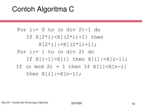 PPT Strategi Algoritma Kuliah Algoritma Efisien PowerPoint Presentation ID