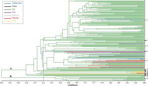 Upgma Dendrogram Was Drawn From Similarity Coefficients Based On 840