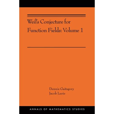 Annals Of Mathematics Studies Weils Conjecture For Function Fields