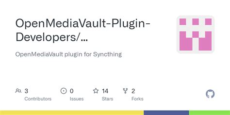 GitHub OpenMediaVault Plugin Developers Openmediavault Syncthing