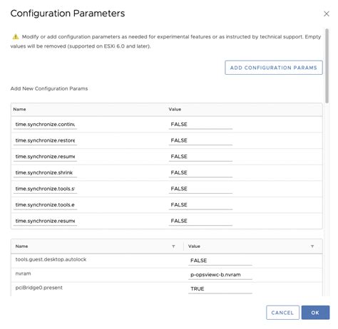 Disable Time Sync In Vmware Oasys Networking