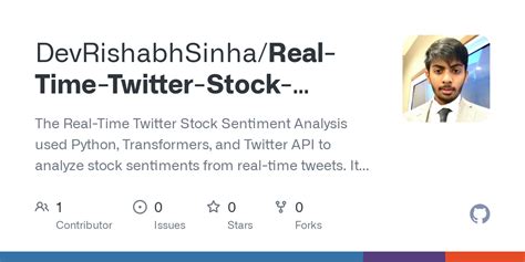 Github Devrishabhsinhareal Time Twitter Stock Sentiment Transformer