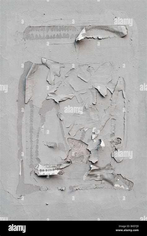 Glue And Adhesive Tape Left On A Wall After A Poster Has Been Removed Stock Photo Alamy