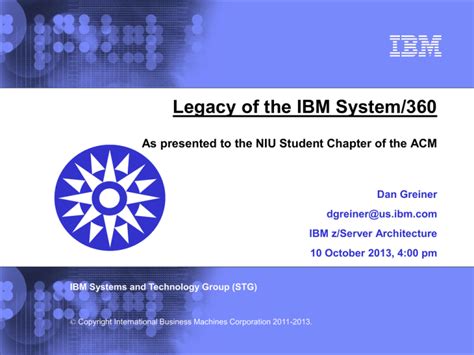 Legacy Of The Ibm System 360 Architecture