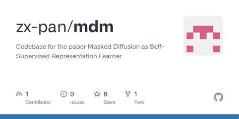 Github Zx Panmdm Codebase For The Paper Masked Diffusion As Self Supervised Representation