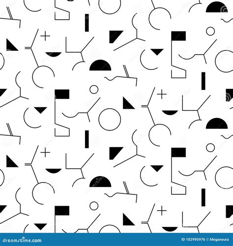 Geometry Abstract Seamless Pattern Linear Motif Background Stock Vector Illustration Of