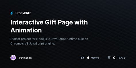 Interactive Gift Page With Animation StackBlitz