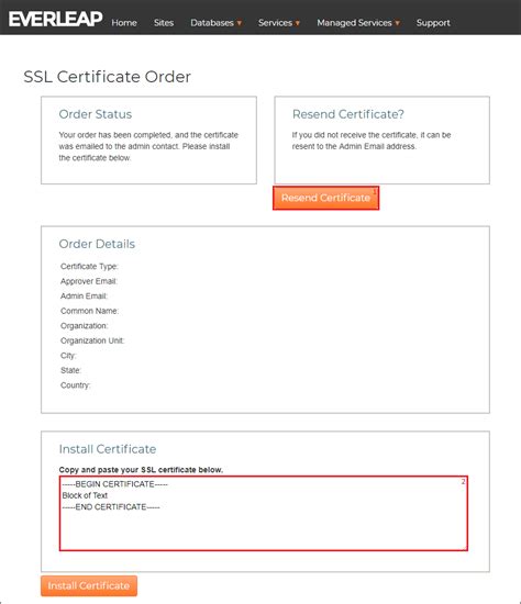 Purchasing And Installing A Ssl Certificate Through Everleap