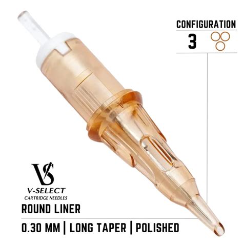 3 Round Liner Ez Vselect 0 30 Контурні картриджі 20 Картриджей Упаковка купити в Києві