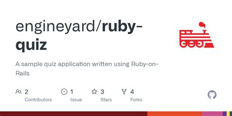 Github Engineyardruby Quiz A Sample Quiz Application Written Using