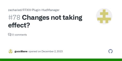 Changes Not Taking Effect Issue Zacharied FFXIV Plugin HudManager GitHub