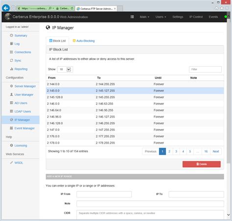 Cerberusftp Server Control Your Data Screenshots