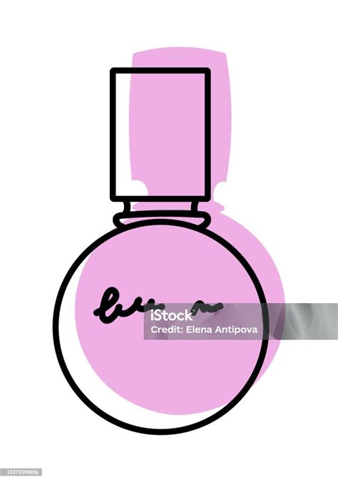 라인 스타일로 향수 병의 그림 향수의 실루엣의 형태로 파스텔 색상의 배경 아이콘 기호 스티커 로고로 사용할 수 있습니다 0명에 대한 스톡 벡터 아트 및 기타 이미지 Istock