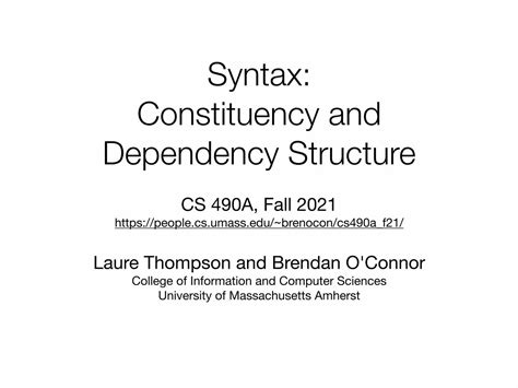 Pdf Syntax Constituency And Dependency Structure Dokumentips