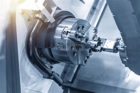 机器人臂将金属轴部分从cnclathe机器中分离出来工业4高清图片下载 正版图片506042615 摄图网