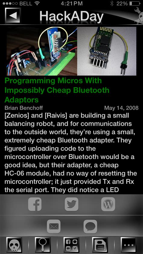 HackADay App Hackaday Io