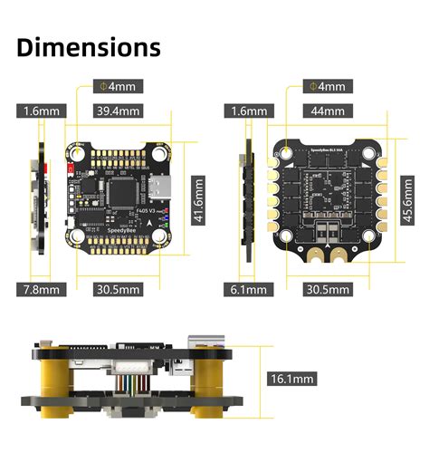 Speedybee F405 V3 F4 Flight Control Bls 50a 4in1 Speed 30x30 Fcandesc